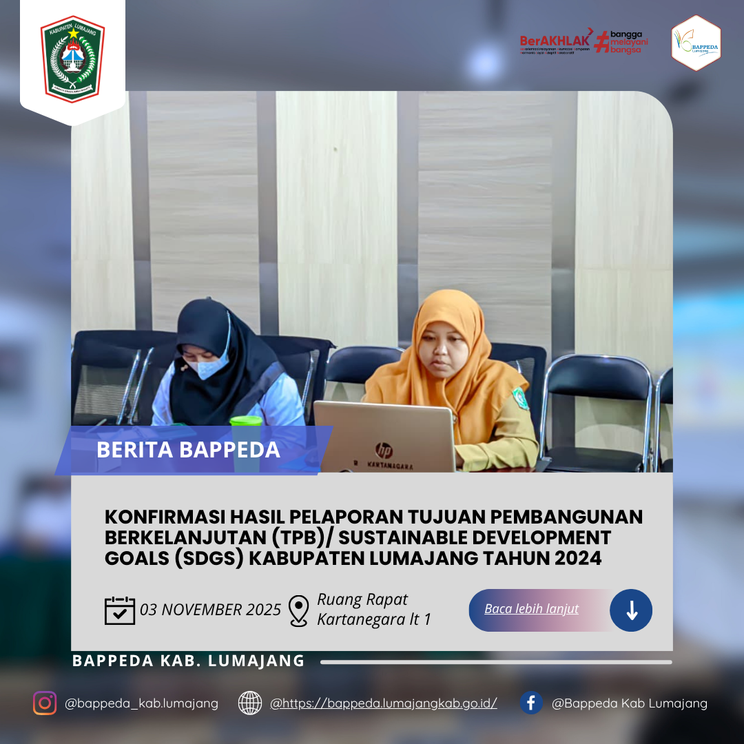 KONFIRMASI HASIL PELAPORAN TUJUAN PEMBANGUNAN BERKELANJUTAN (TPB ...